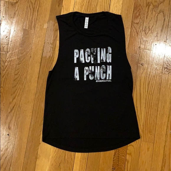 Tops | Packing A Punch Muscle Graphic Tank | Poshmark